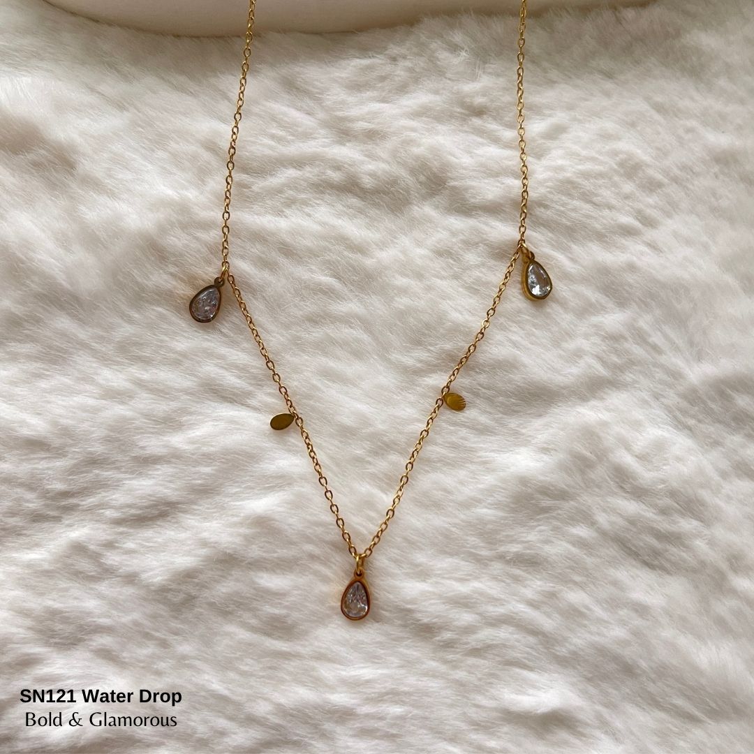 Necklace | SN121 | Water Drop – Bold & Glamorous
